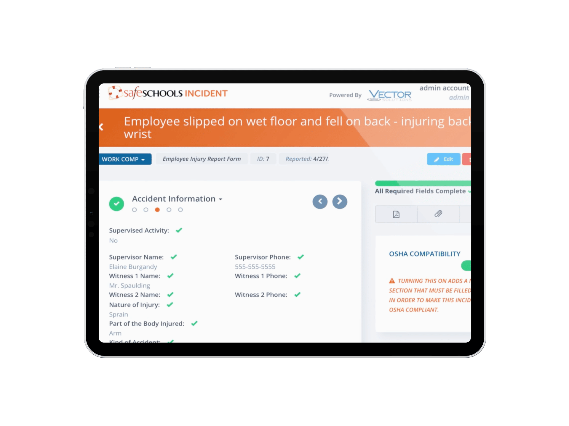 School District & K-12 Education Safety Management Software System