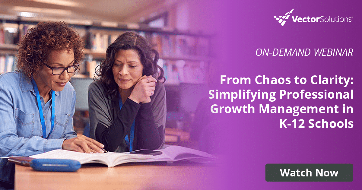 Simplifying PD Management in K-12 Schools | Vector Solutions
