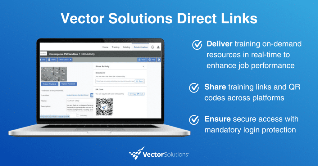 Vector Solutions Launches Direct Links Feature to Enable Just-In-Time ...